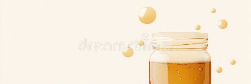 Minimalist Fermentation Logo Featuring Abstract Jar and Bubbles in ...