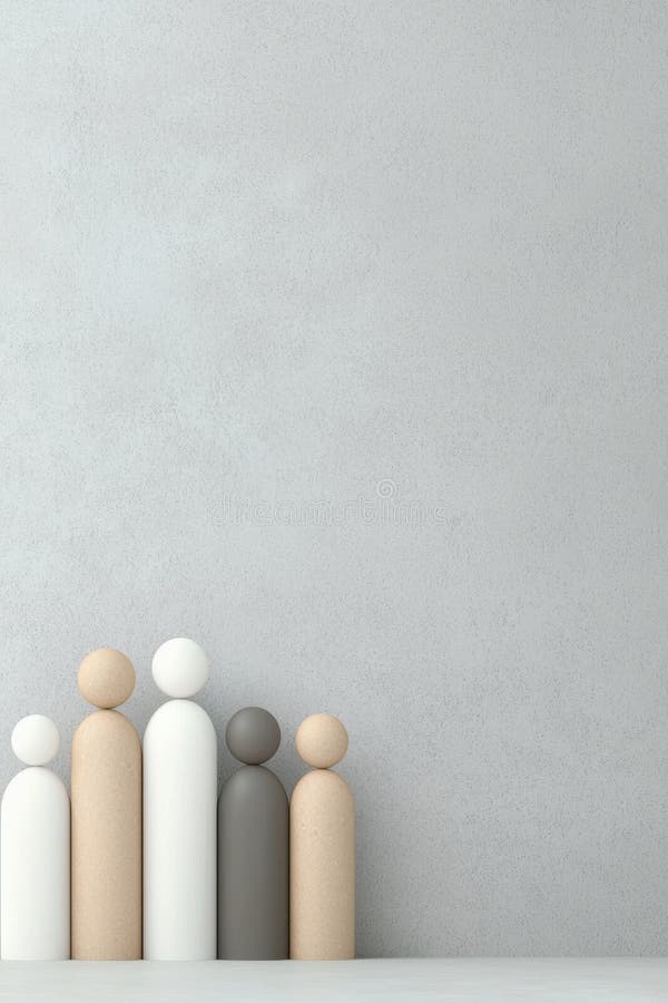 Minimalist Figures Representing Teamwork and Collaboration in Modern ...