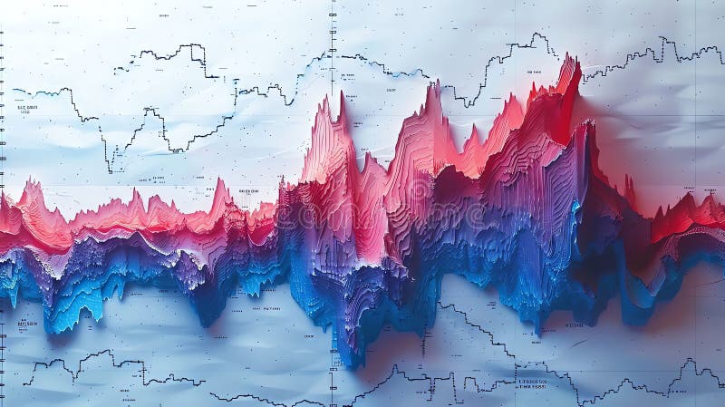 Minimalist Financial Charts on White Backdrop, Clear and Simple Stock ...