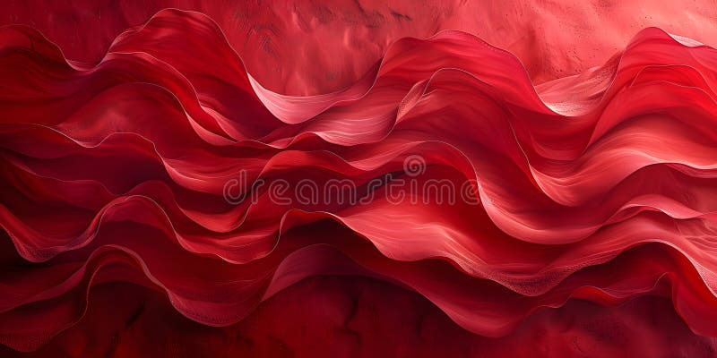 Minimalist Fine Line Illustration Red Pattern Design Stock Illustration ...