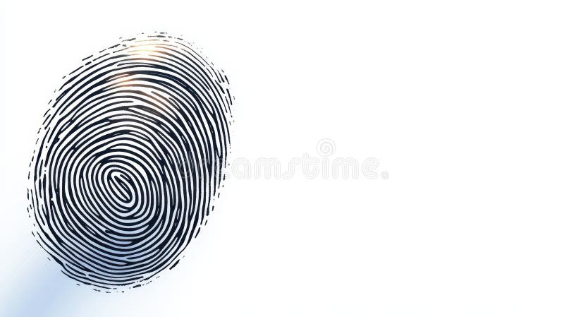 Minimalist Fingerprint Pattern with Smooth Lines and Soft Background ...