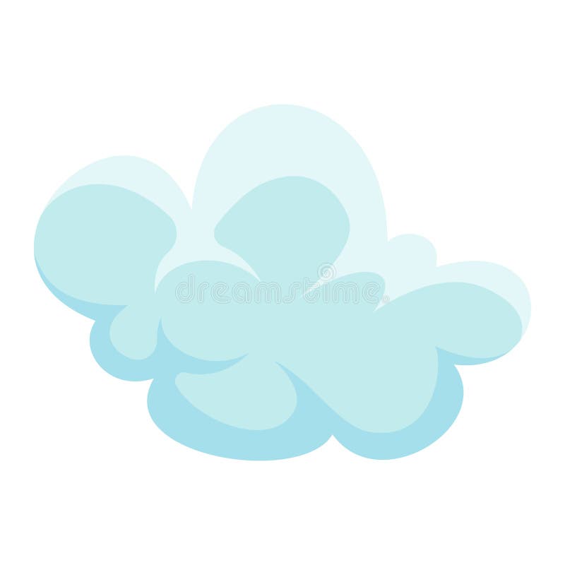 Minimalist Flat Cloud Vector Illustration Stock Vector - Illustration ...