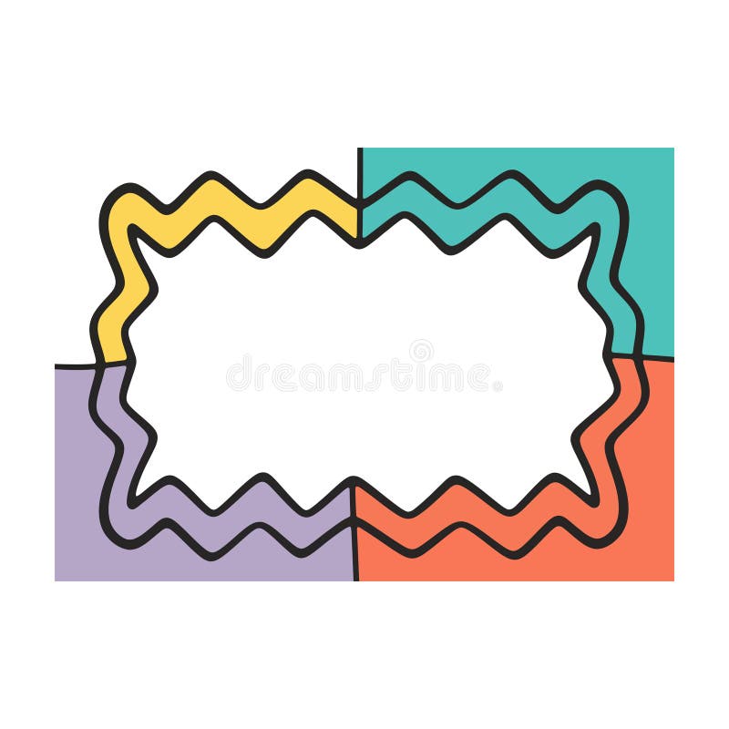 Abstract Art Wavy Outline Speech Stock Illustrations – 232 Abstract Art ...