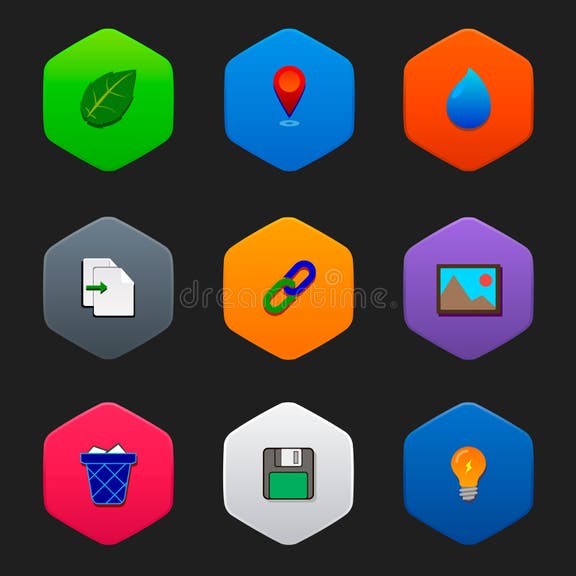 Minimalist flat icons I stock vector. Illustration of business - 35450117