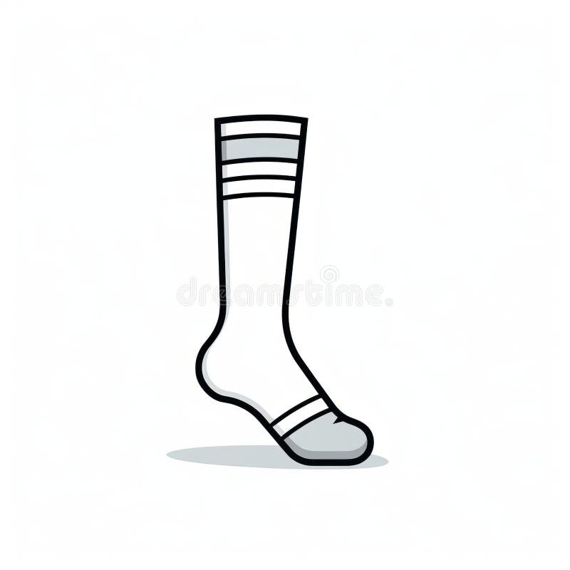 Sock Drawing Black White Stock Illustrations – 1,632 Sock Drawing Black ...