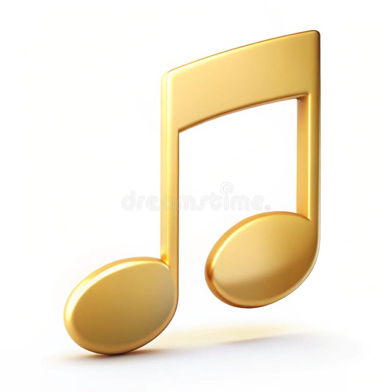 Flat Note Symbol Isolated on White Stock Illustration - Illustration of ...