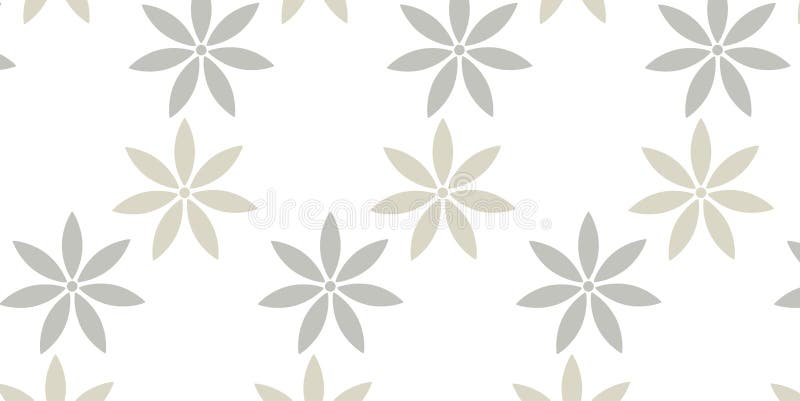 Minimalist Floral Pattern on White Background Stock Vector ...