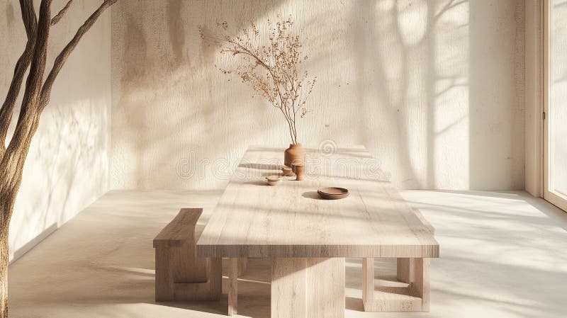 A Minimalist Flyer for Custom Dining Table Setups Styled with Natural ...