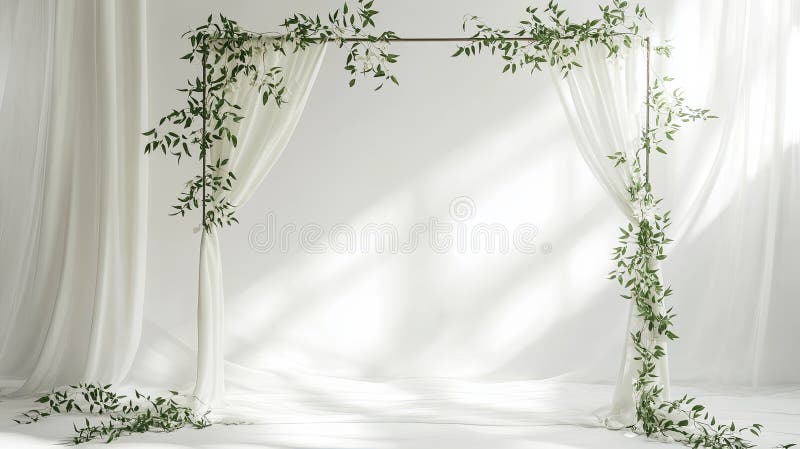 A Minimalist Flyer for Custom Wedding Arch Rentals Styled with Subtle ...