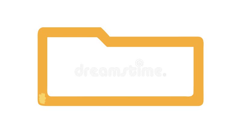 Minimalist Folder Outline Icon, Digital Storage Organization, Vector ...