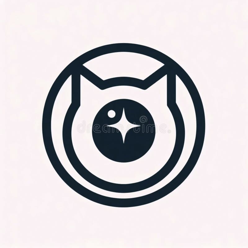 Minimalist Fortune Teller Cat Logo Design Stock Illustrations – 7 ...