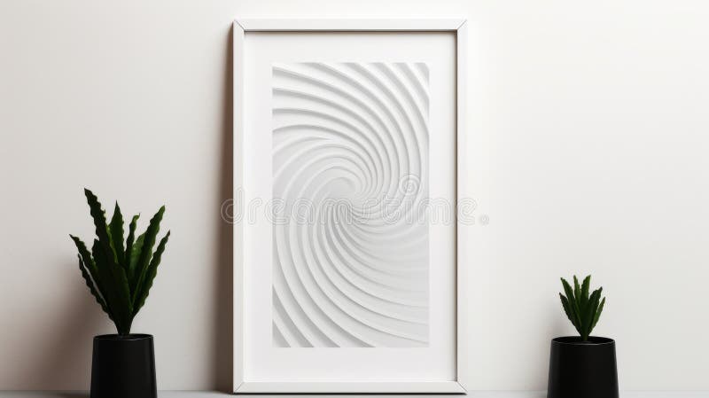 Minimalist 7x5 Frame Shift Mutation Mockup on Ink Background Design ...