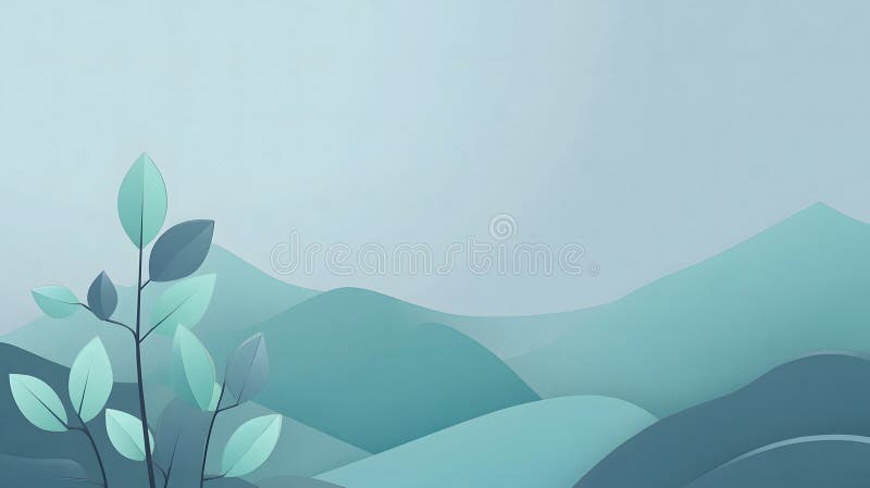 A Minimalist Full Background Wallpaper for a Presentation with a Green ...