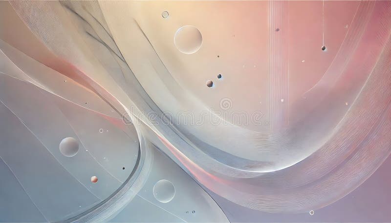 Minimalist Futuristic Background with Soft Curved Lines, Gradient ...