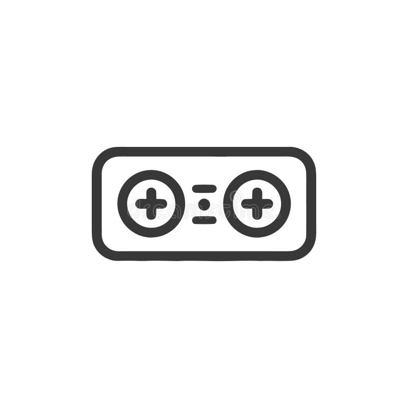 Simple Game Controller Icon, Digital Device Interface Symbol Stock ...