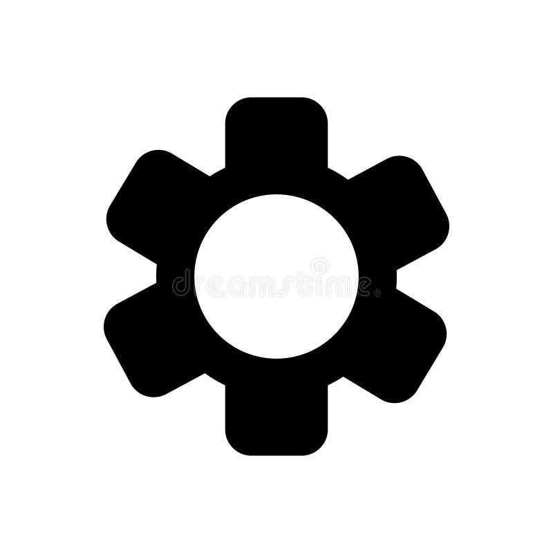 Minimalist Gear Icon for System Settings and Digital Configuration ...