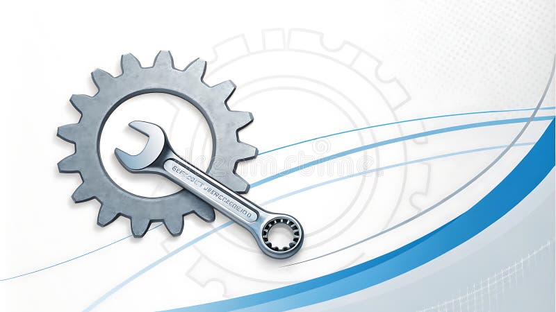 Minimalist Gear and Wrench Design for Industrial and Engineering ...