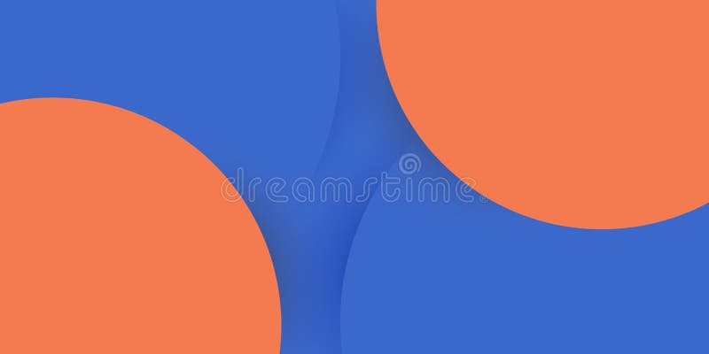 Minimalist Geometric Blue and Red Colored Background, Circles Pattern ...