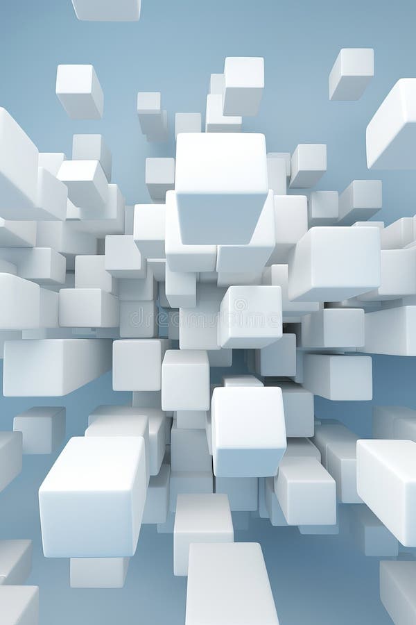 Minimalist Geometric 3d Shapes on High-quality Abstract Cube Background ...