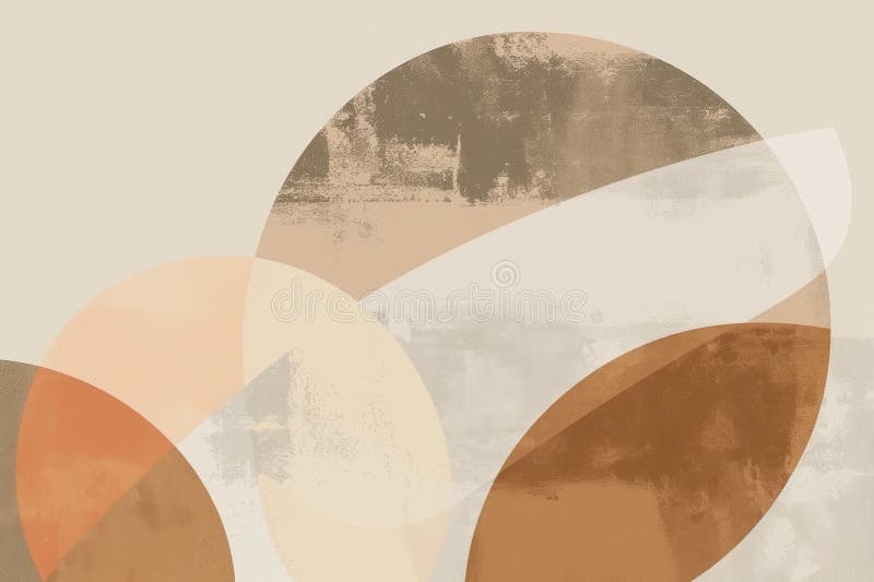 A Minimalist Geometric Design Earth Tone Color Stock Image - Image of ...