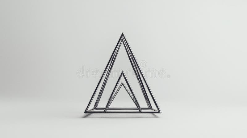 A Minimalist Geometric Design of Interconnected Triangles. Stock Image ...