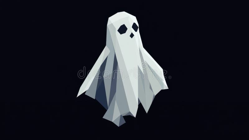 Minimalist Geometric Ghost Web Profile Banner Design. Stock ...