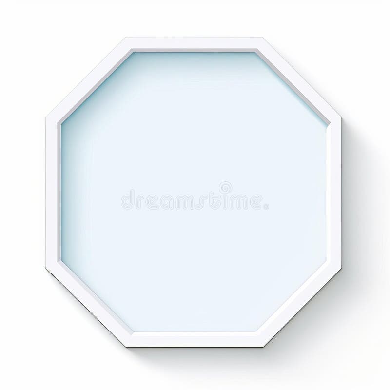 Minimalist Geometric Shape Design on White Background Stock ...