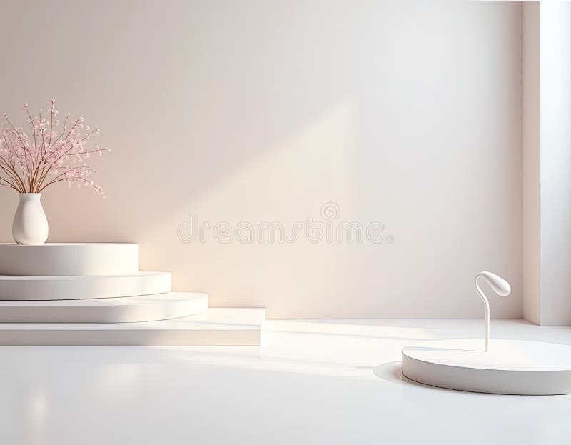 Minimalist Geometric Stage Design Decorative Setup Ideal for Staging ...
