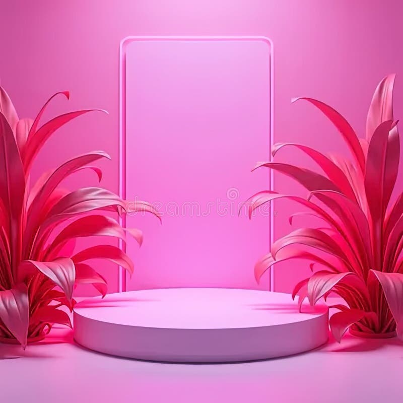 Minimalist Geometric Stage Design Decorative Setup Ideal for Staging ...