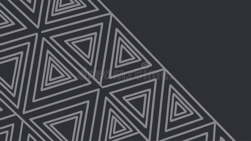 Minimalist Geometric Triangle Pattern on a Dark Background, Vector ...
