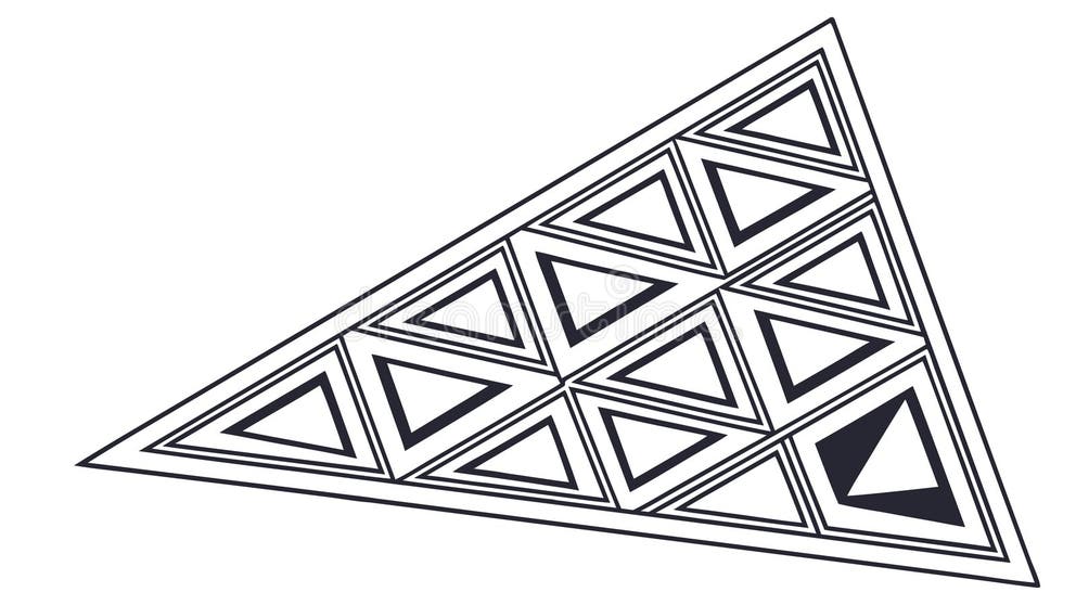 Minimalist Geometric Triangle Pattern Stock Illustrations – 42,179 ...