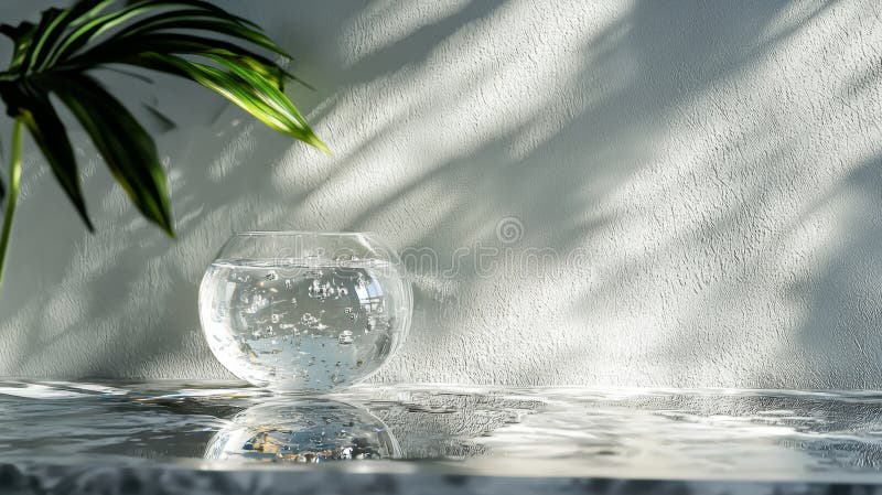 Minimalist Glass Bowl Water Light Reflections Stock Photos - Free ...