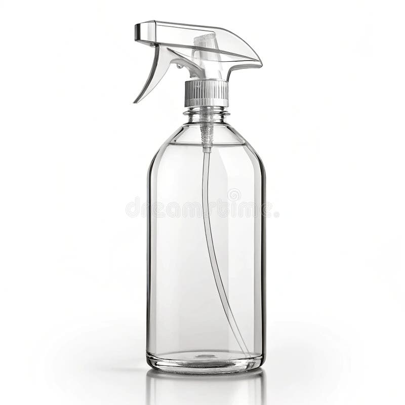 Minimalist Glass Cleaner Bottle No Frills Stock Illustration ...