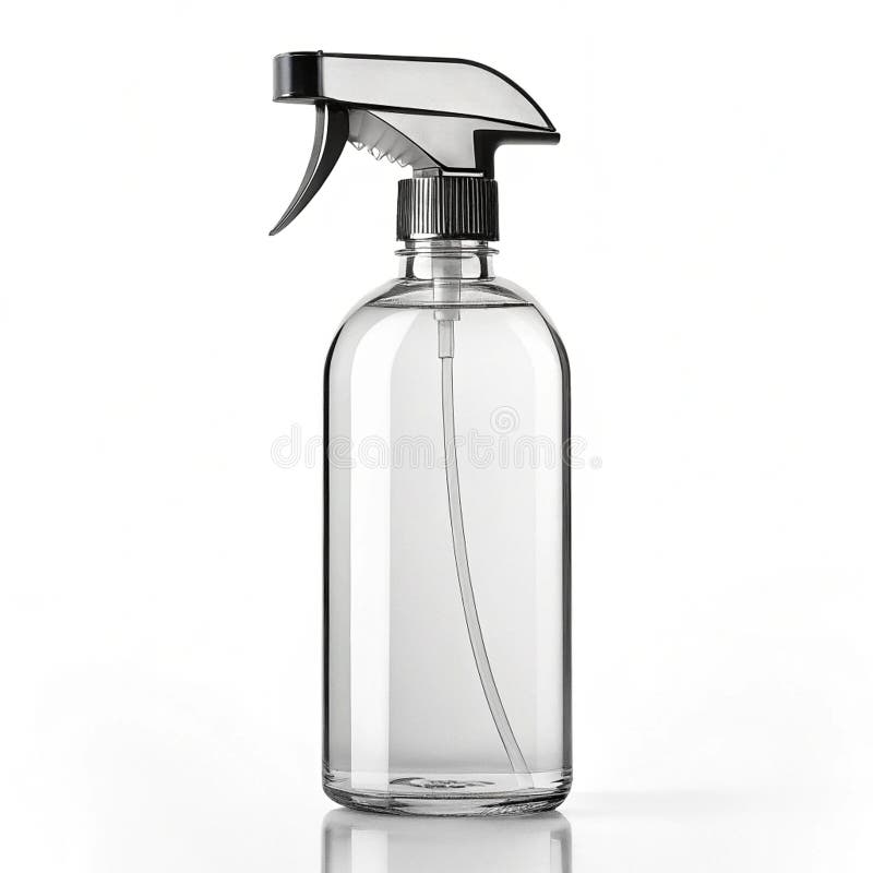Minimalist Glass Cleaner Bottle No Frills Stock Illustration ...
