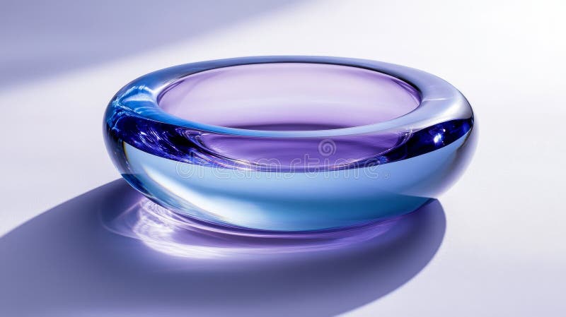A Minimalist Glass Form, 3D Rendered with an Abstract Futuristic Design ...