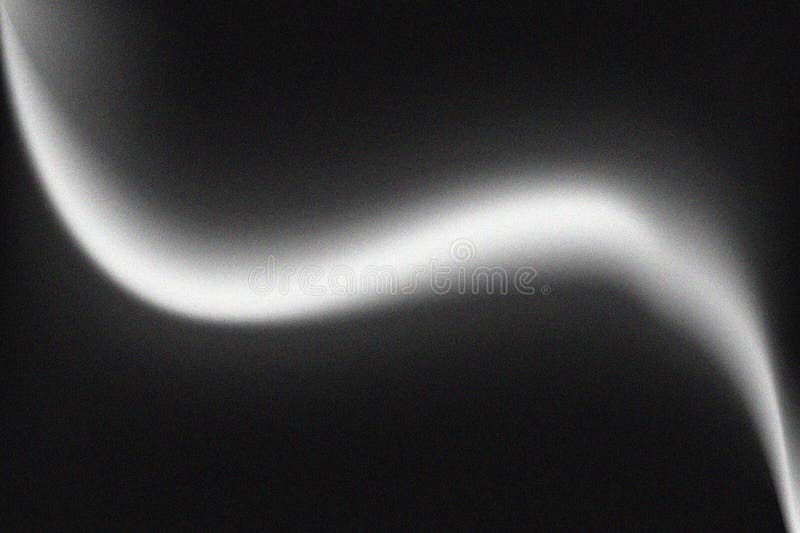 Minimalist Glowing White Wave on a Dark Gradient Background with Grainy ...