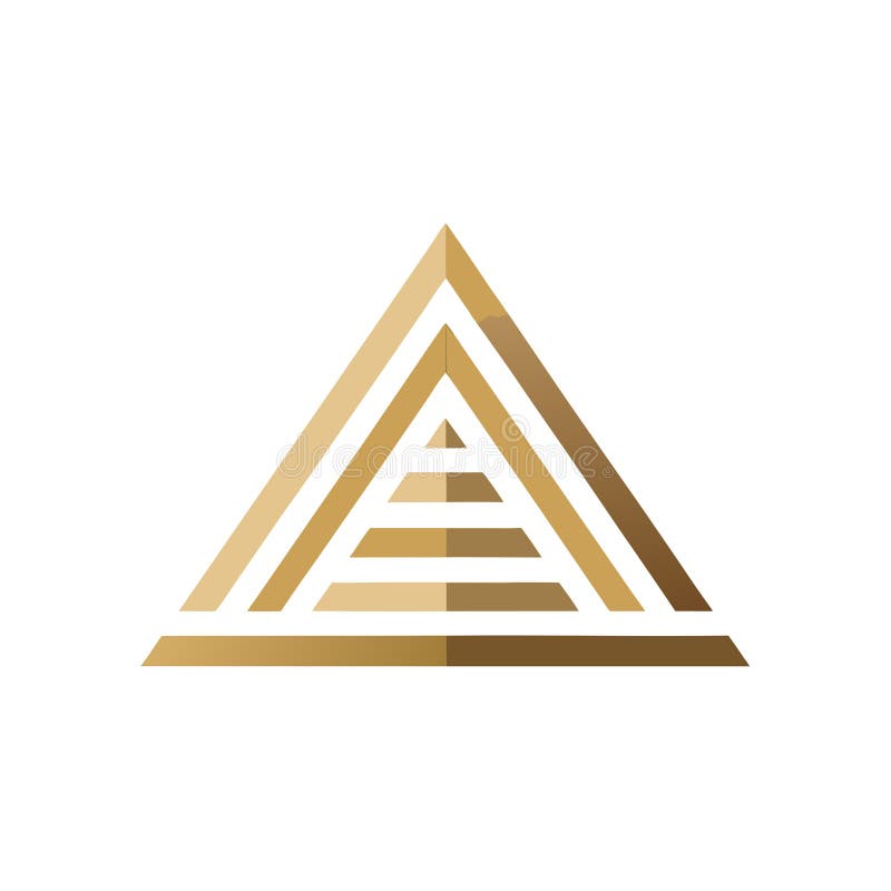 Logo Golden Pyramid Stock Illustrations – 1,025 Logo Golden Pyramid ...
