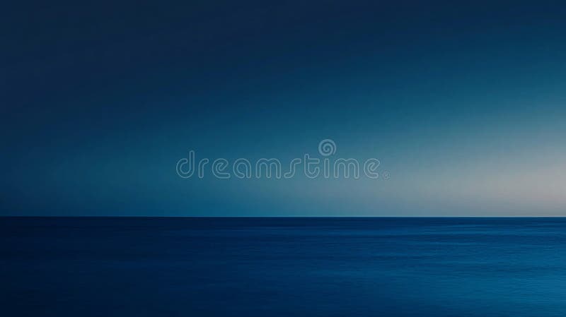 A Minimalist Gradient Flows from Deep Navy To Midnight Blue, Capturing ...