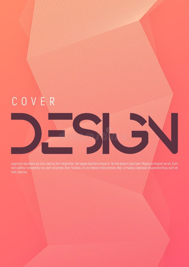 Minimalist Gradient Geometric Cover Design. Vector Illustration Stock ...