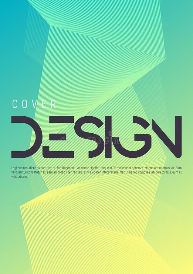 Minimalist Gradient Geometric Cover Design. Vector Illustration Stock ...