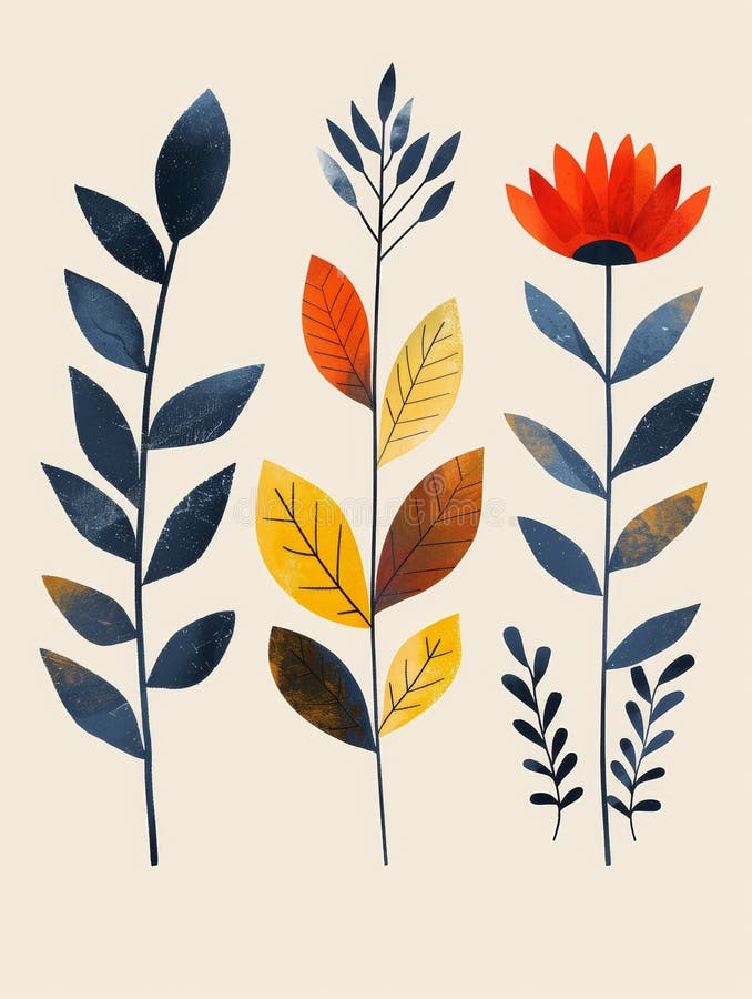 Minimalist Graphic Abstract Shape Composition for Modern Design ...