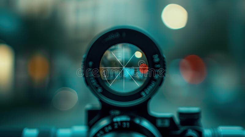 Minimalist Graphic of a Camera Viewfinder with Focus Points ...