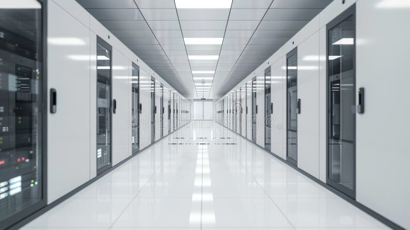 A Minimalist Graphic of a Data Center Floor Plan or Layout ...