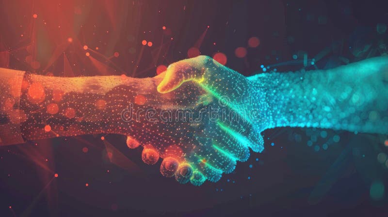 A Minimalist Graphic of a Handshake or Agreement Symbol Stock ...