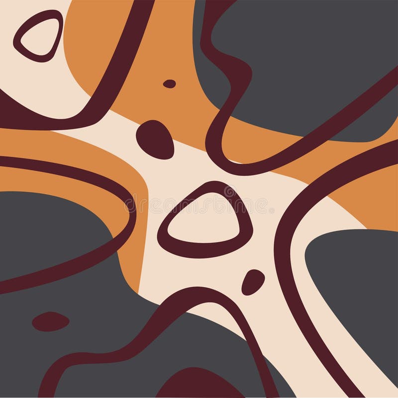 Minimalist Graphic Pattern Background in Earth Tones Colors Stock ...