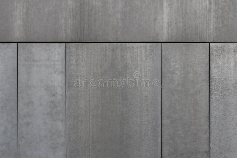 Minimalist Gray Concrete Wall Panels Stock Image - Image of smooth ...