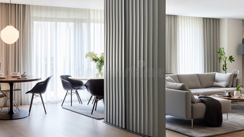 Minimalist gray divider stock illustration. Illustration of floor ...