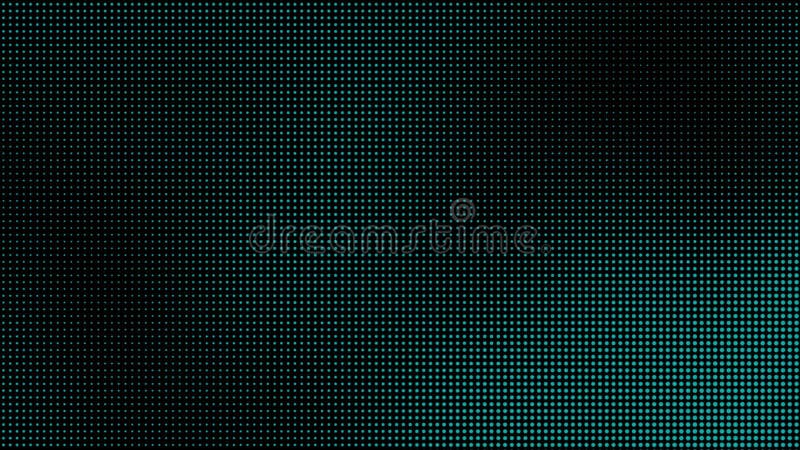 Halftone Dots Cave Animated Blue Light on Black Background. Stock ...