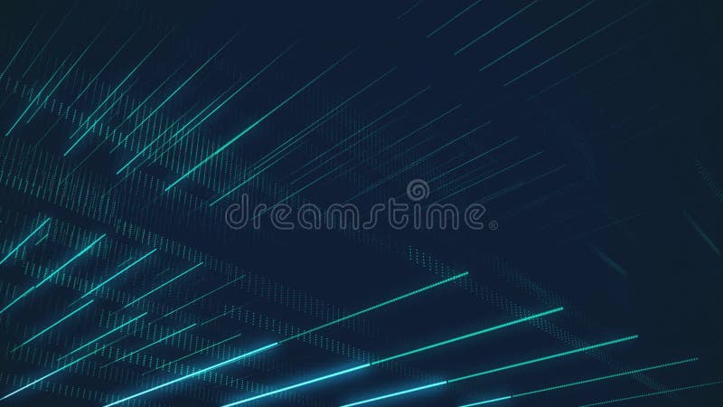 Minimalist Green Data Abstract Technology Background Stock Footage ...