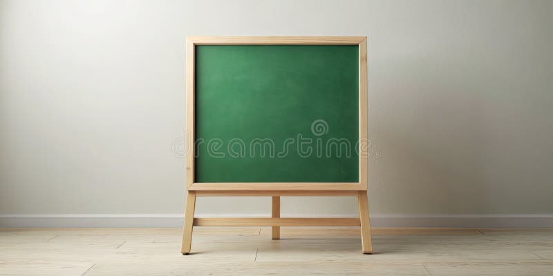 Minimalist Green Folded Chalkboard 3D Render a Clean Simple Education ...